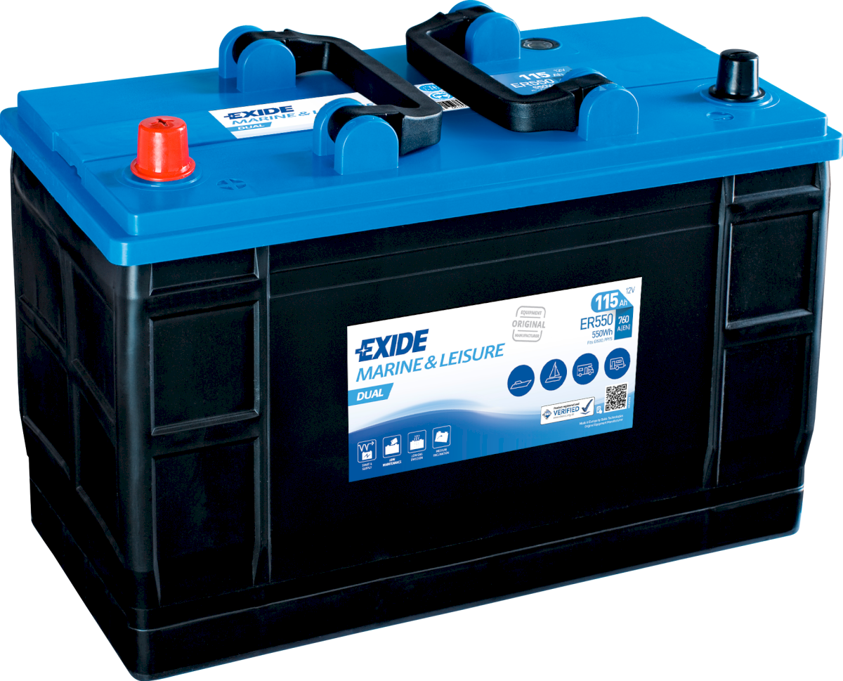 Køb Exide ER550 DUAL Marine & Multifit batteri