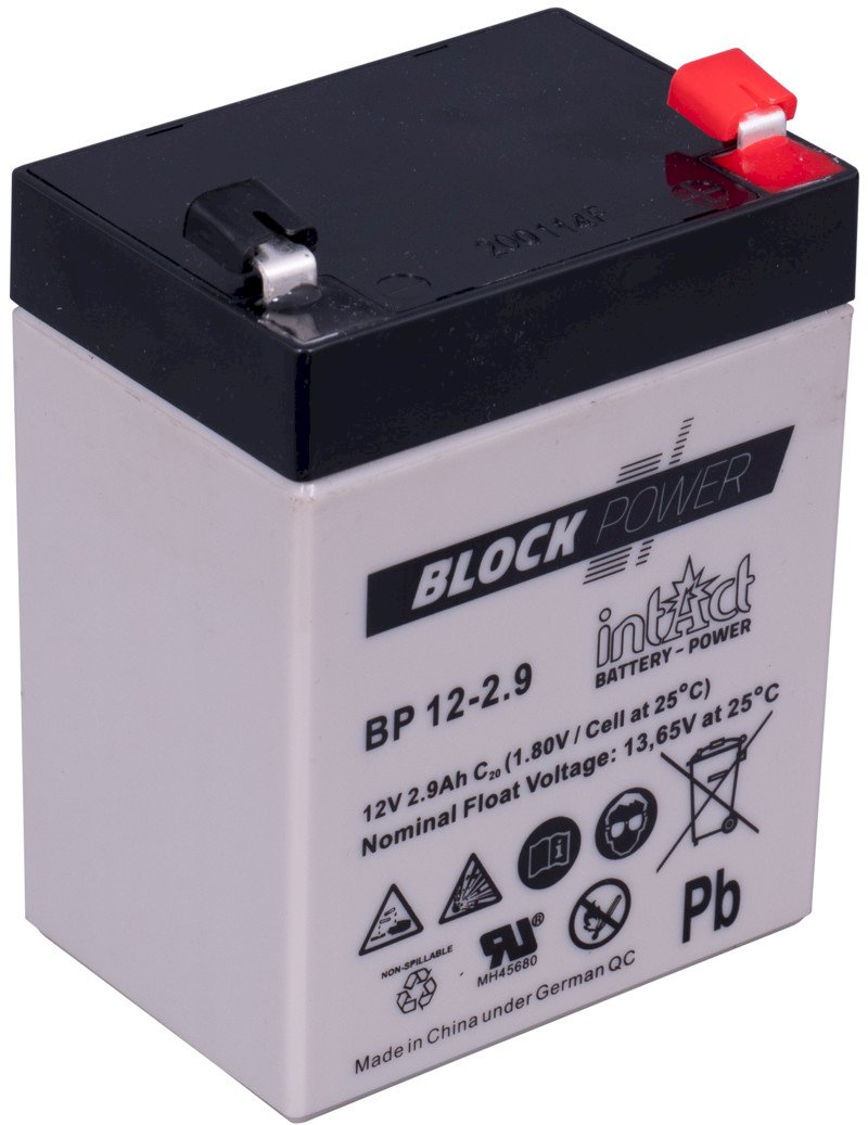Intact Block-Power AGM Batteri 12V 2,9AH