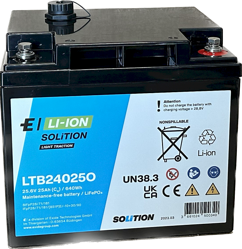 Exide 24V 25Ah 640W Lithium