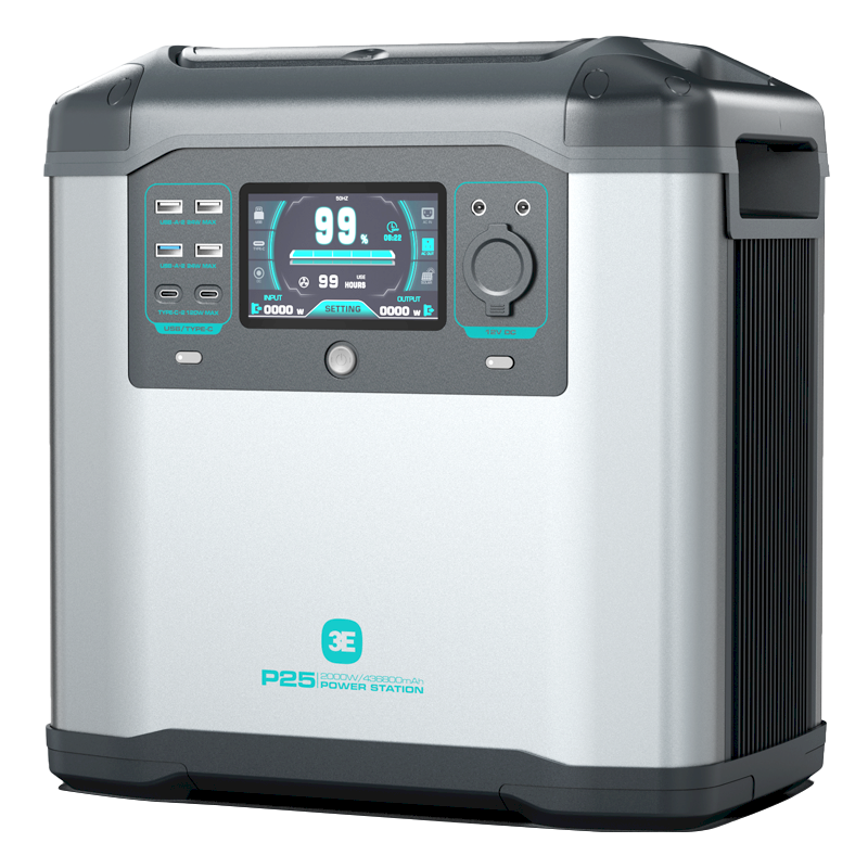 Lithium PowerStation P25 2000W 220V output - Mobil-strømforsyning