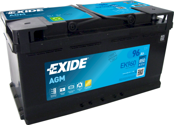 Exide Startbatteri Start/Stop AGM 12V 96AH 850CCA