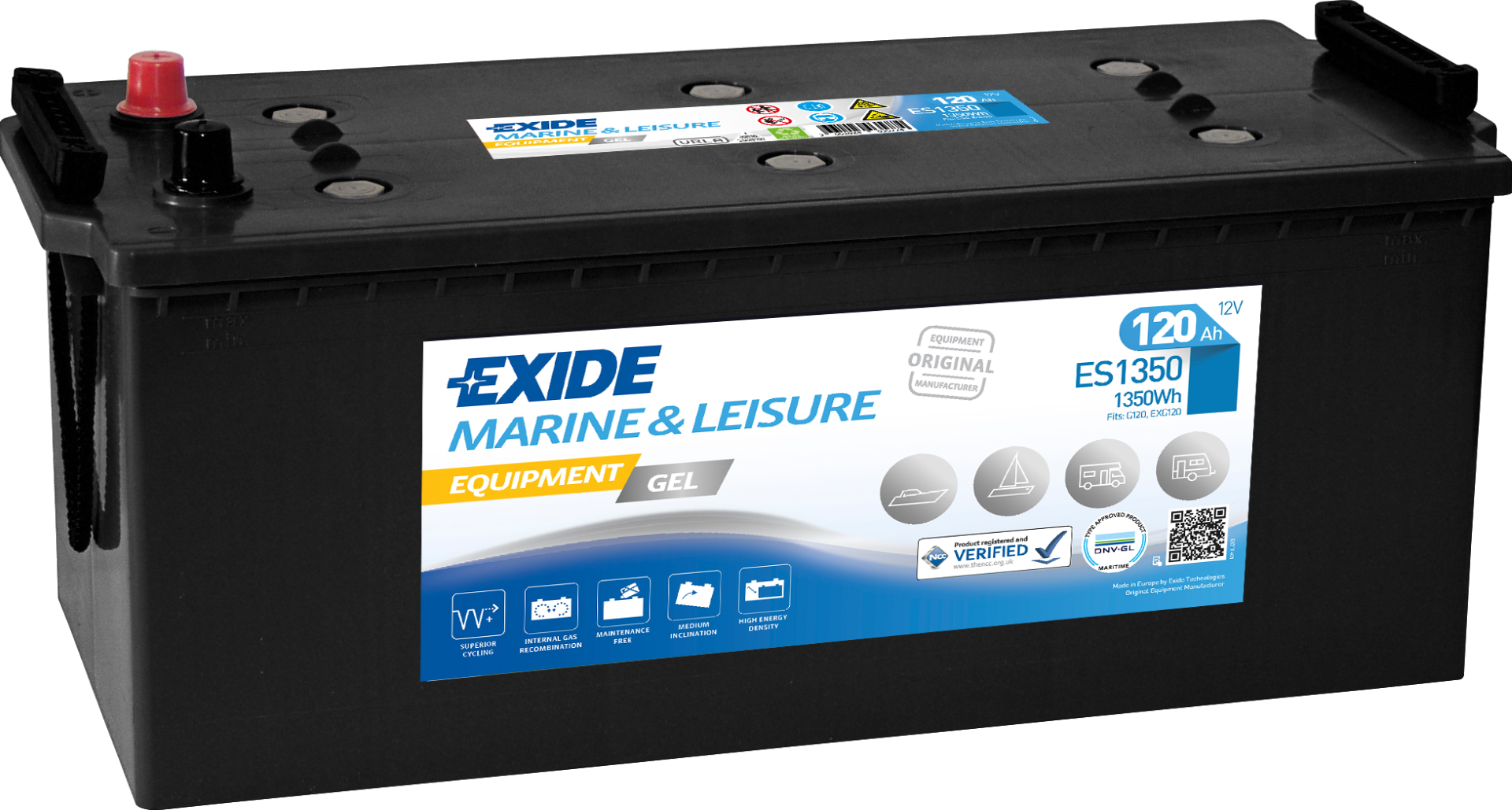 Exide Equipment Marine & Fritid 12V 120AH