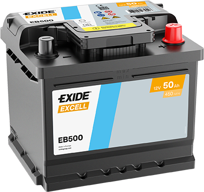Exide EB500 - Exide Startbatterier op til 100Ah