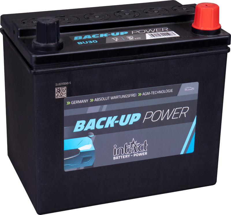 Intact Back Up batteri Tesla 12V 30Ah Model S